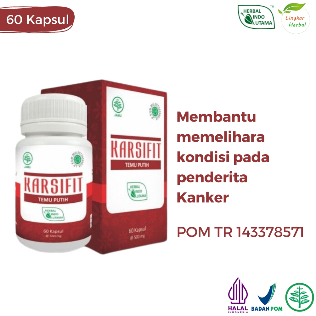 Jual KARSIFIT TEMU PUTIH Membantu Pengobatan Pada Kanker Rahim, Tumor ...
