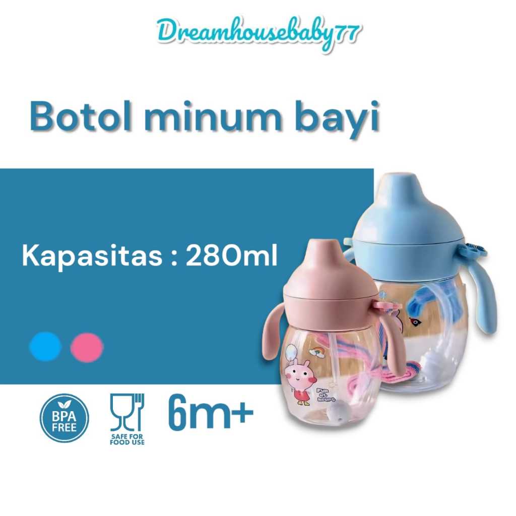 Jual Botol Minum Anak 280ml / Botol Minum Bayi / Baby Training Bottle ...