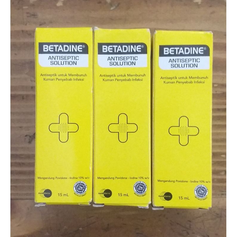Jual Betadine Antiseptic Solution 15 ml | Shopee Indonesia