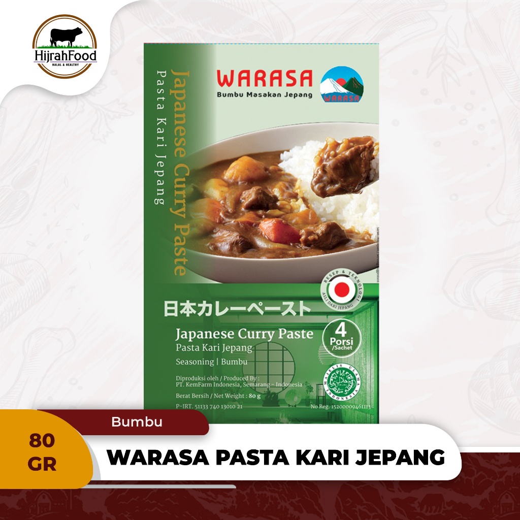 Jual Warasa Japanese Curry Paste 80 gram Pasta Kari Jepang | Shopee ...