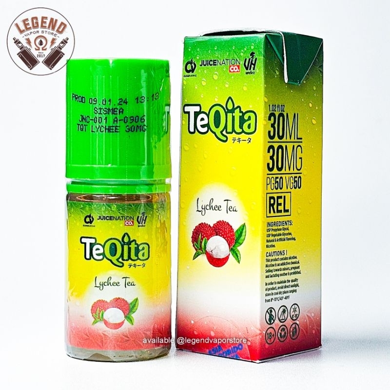 Jual SALT NIC - LIQUID TEQITA Lychee Tea 30ML 30MG AUTHENTIC | Shopee ...