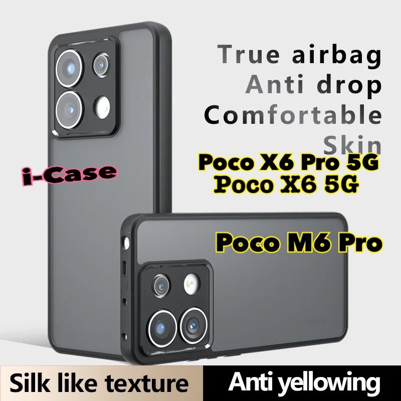 Jual Poco X6 / X6 Pro 5G M6 Pro Soft Case Frosted Vision Armor Casing ...