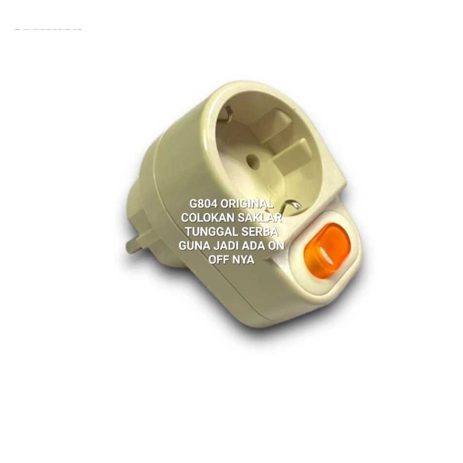 Jual G804 ORIGINAL COLOKAN SAKLAR TUNGGAL STOP KONTAK ON OFF SOCKET ...
