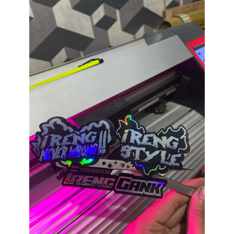 Jual REALPICT!! Ireng Gank Irengstyle IrengNeverwrong sticker hologram ...