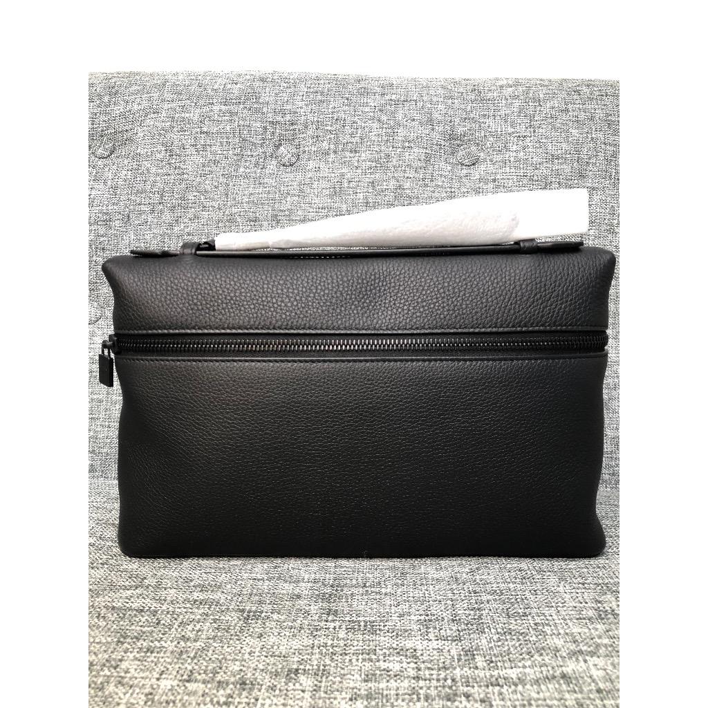 Jual Brand New Loro Piana 29 All Black Grained Leather Fullset With Rec ...