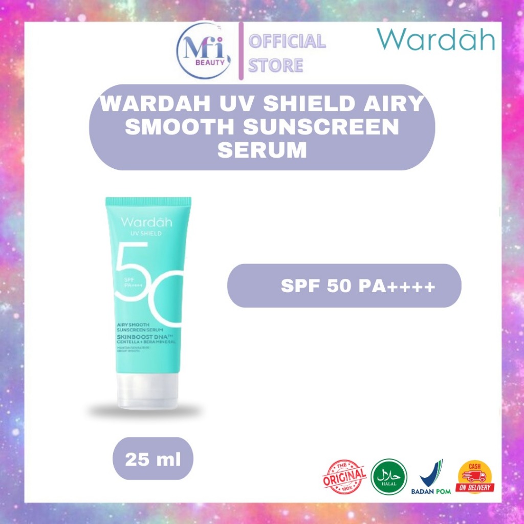 Jual MFI - Wardah UV Shield Airy Smooth Sunscreen Serum SPF 50 PA ...