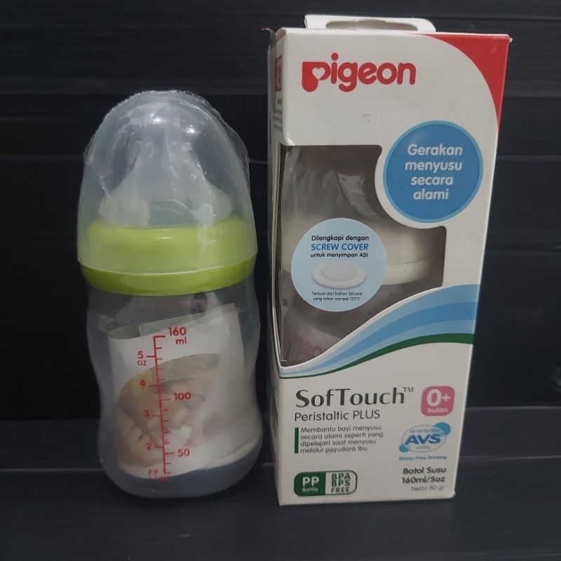 Jual Pigeon Botol Susu Peristaltic Plus Soft Touch 160 ml | Shopee Indonesia