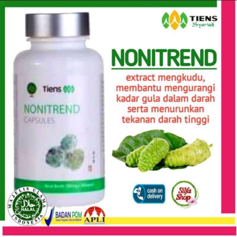 Jual Nonitrend Tiens 100 Kapsul/Obat Herbal Darah Tinggi/Obat Insomnia ...