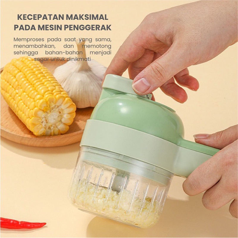 Jual Blender Chopper 4in1 Portable Usb / Mini Chopper Kecil / Blender ...