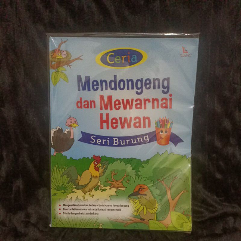 Jual BUKU CERIA MENDONGENG DAN MEWARNAI HEWAN SERI BURUNG | Shopee ...