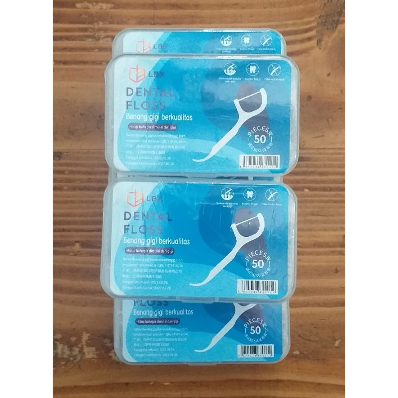 Jual Dental Floss Benang Gigi 50 pieces | Shopee Indonesia