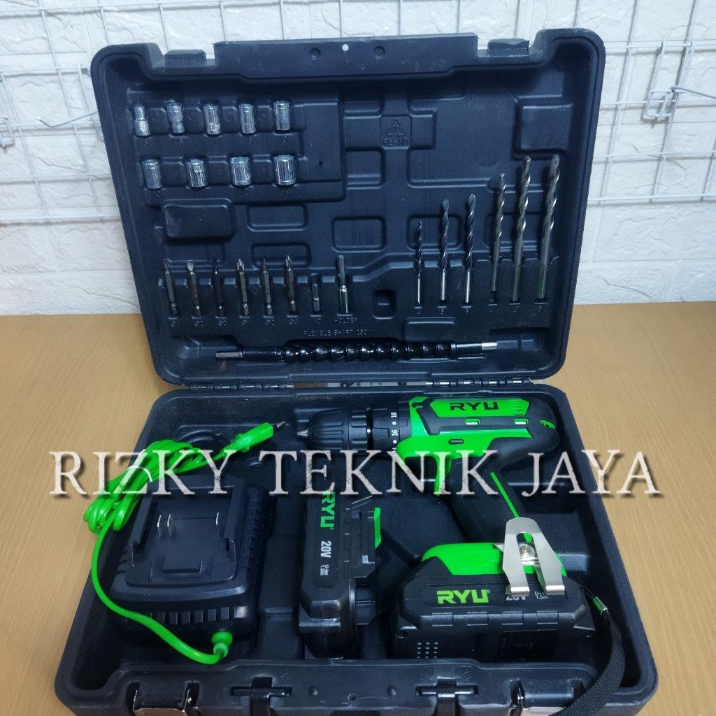 Jual MESIN BOR BATERAI RYU RCI 20V CORDLESS IMPACT DRILL CORDLESS RYU ...