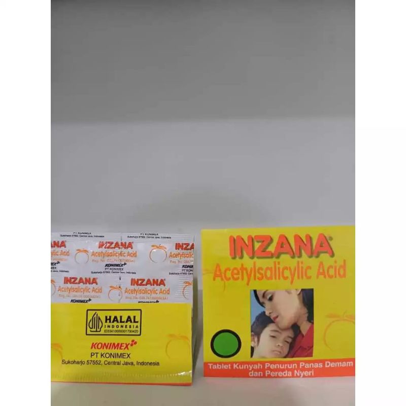 Jual Inzana tablet kunyah (6strip) pereda demam dan nyeri anak (4 ...