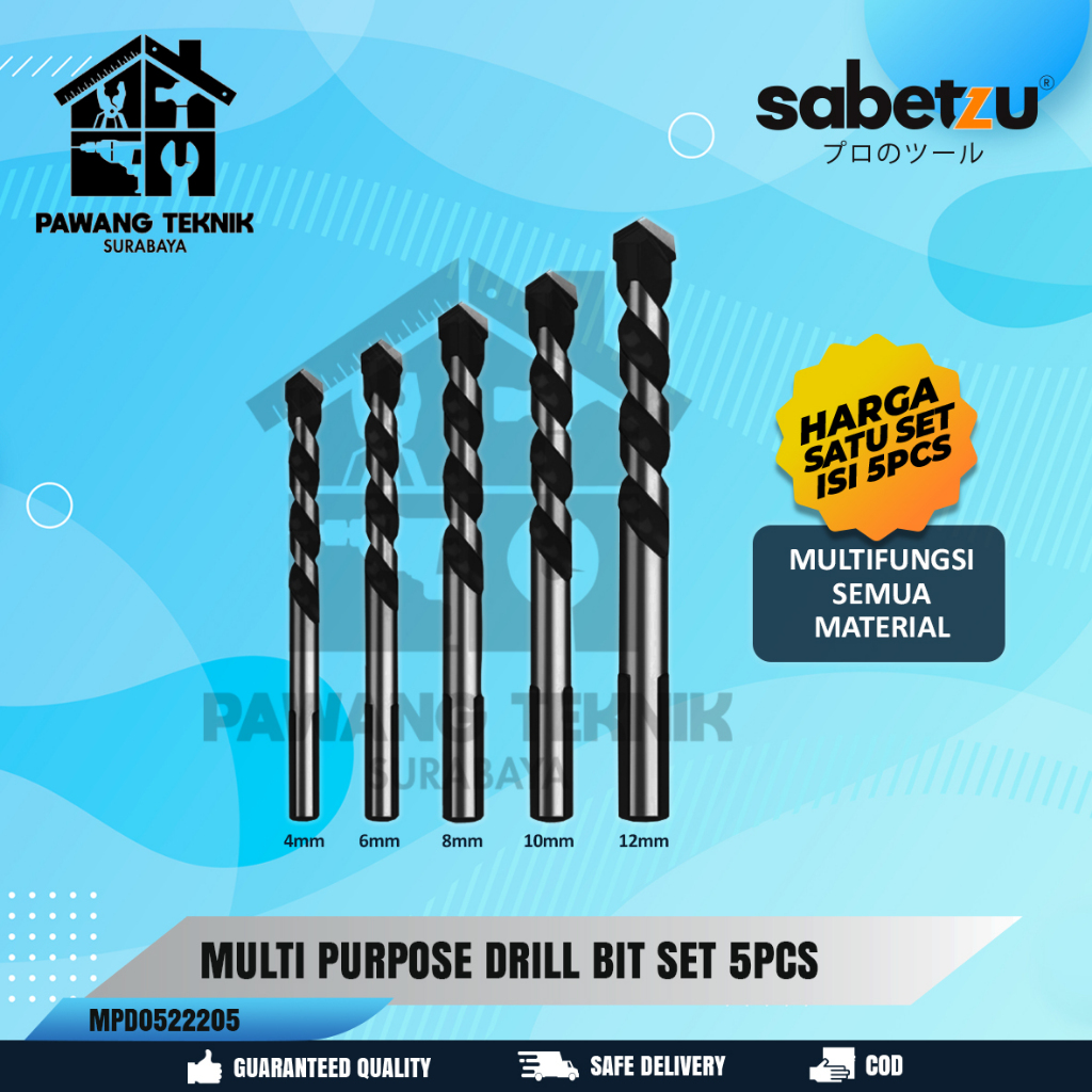 Jual Sabetzu Mata Bor Besi Baja Kaca Keramik Marmer Beton Tembok Kayu ...