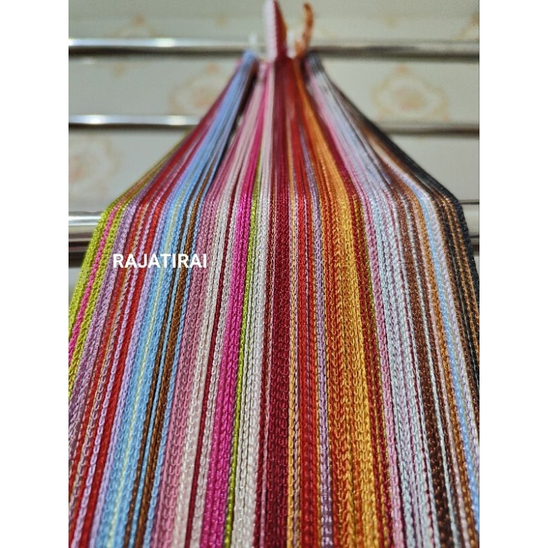 Jual TIRAI BENANG PELANGI (TANPA GLITER) 100CM x 300CM/TIRAI DEKORASI ...