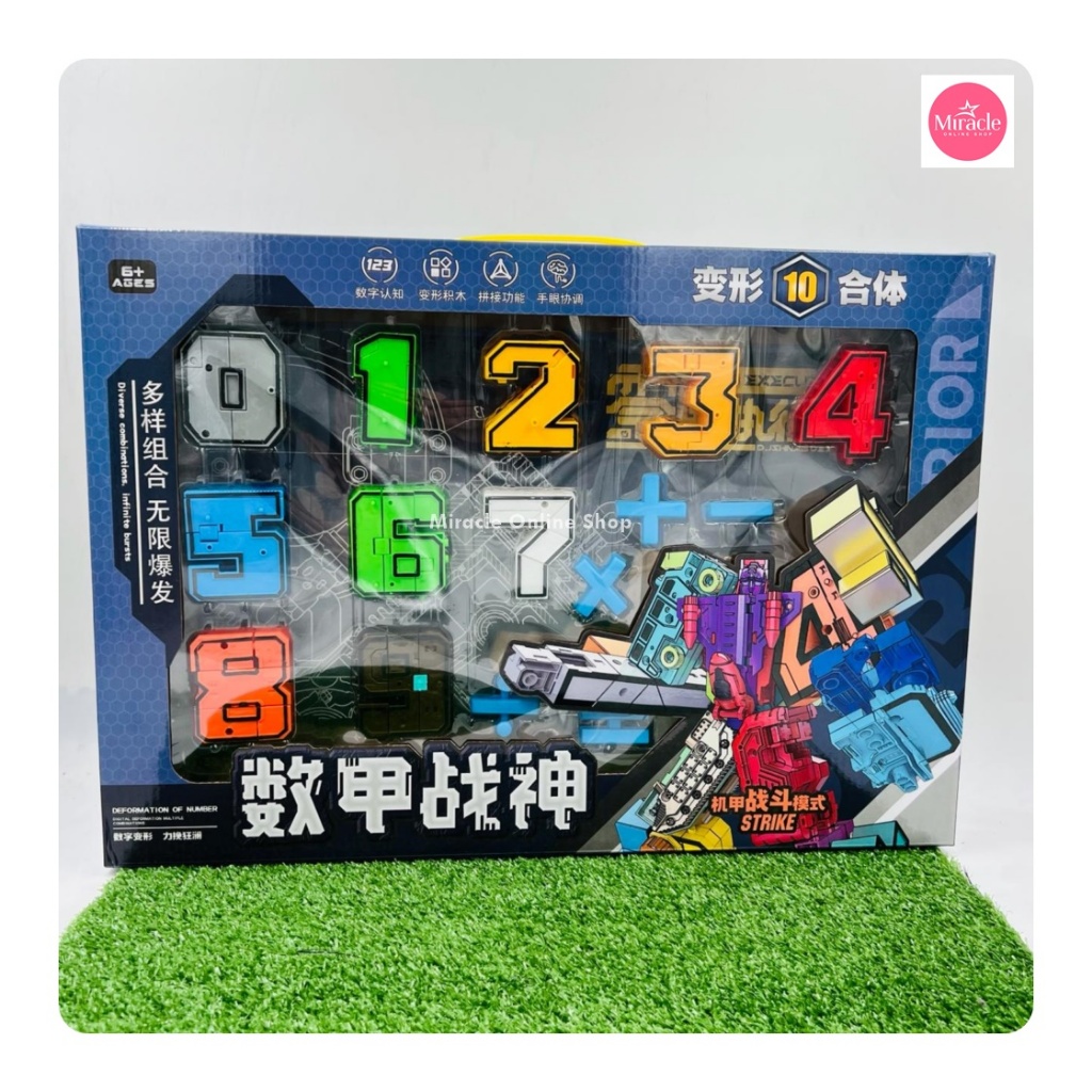 Jual Mainan Robot angka 0 sampai 9 bisa digabung jadi robot besar ...