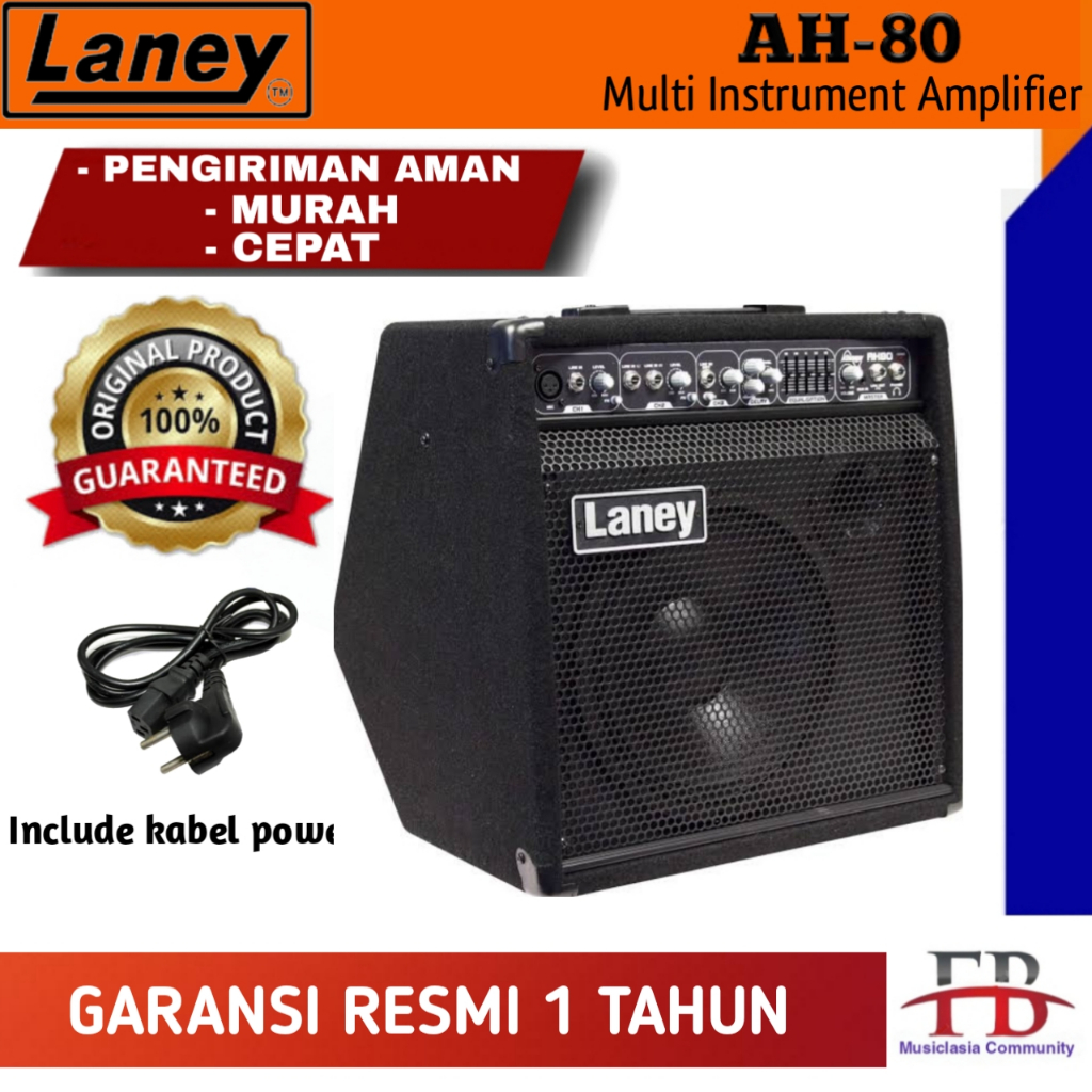 Jual Laney AH80 Multi Instrument Amplifier / AH 80 / A H80 Audiohub Ampli Keyboard / Drum ...