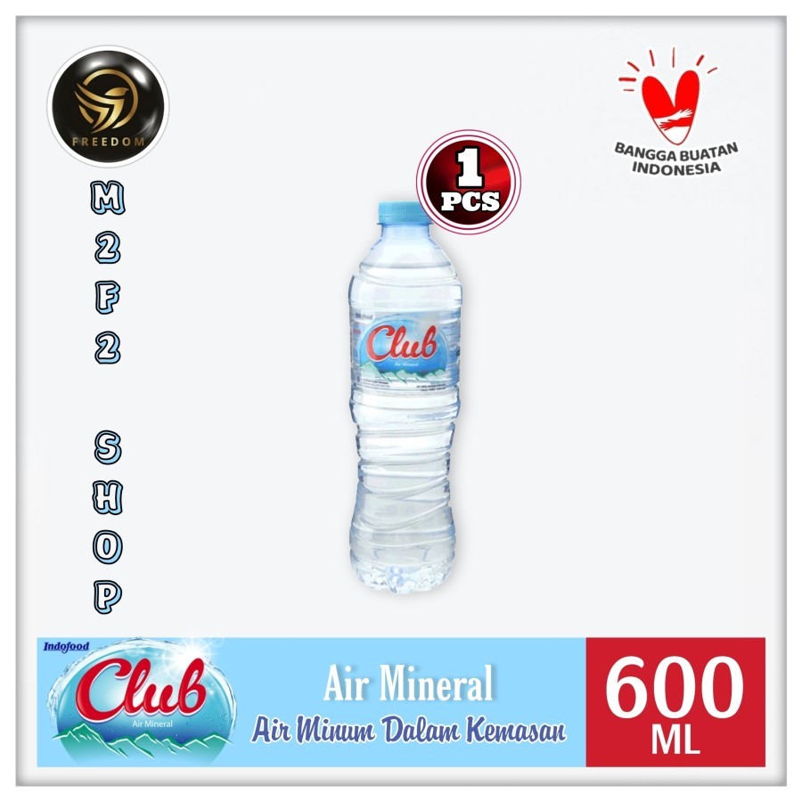 Jual Air Mineral Club Tanggung Botol Plastik Pet - 600 ml (Kemasan ...