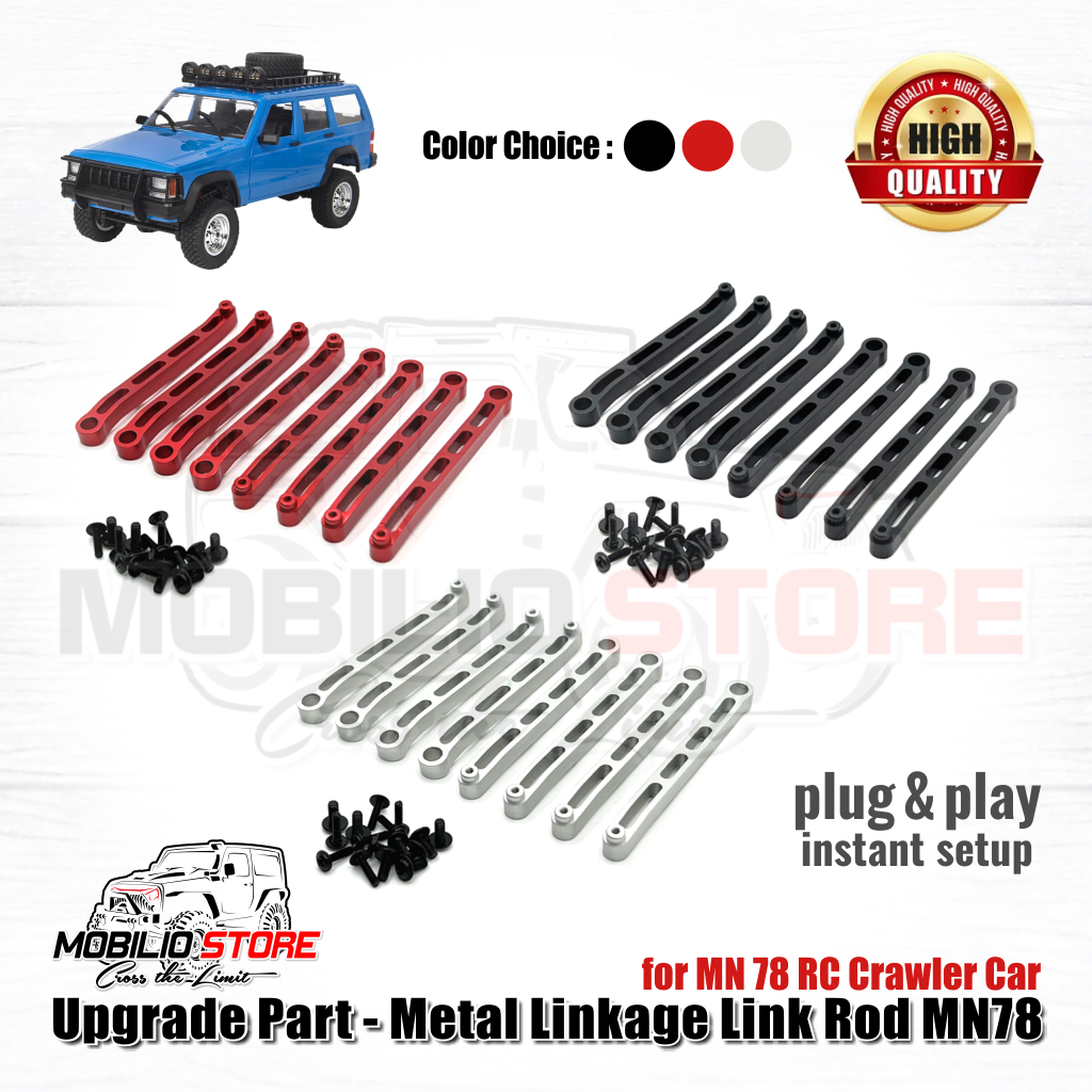 Jual Upgrade Part - Metal Linkage Link Rod for MN78 RC Crawler Car ...