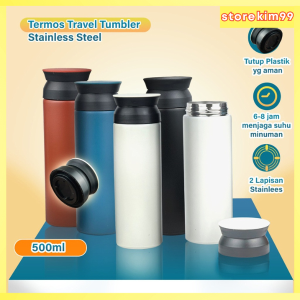 Jual Botol Minum Tumbler Termos Travel Japan Style Stainless Steel SUS 304 500ml New Product ...