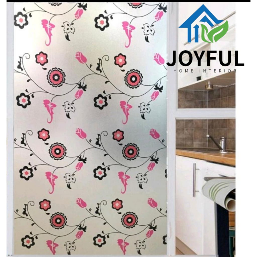 Jual Sticker Kaca / Sticker Kaca Film Jendela Rumah 90cm x 2m • High ...