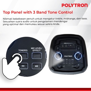 Jual Polytron Party Speaker Bluetooth Karaoke Portable Wireless PPS ...