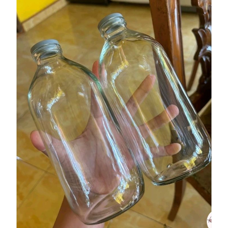 Jual BOTOL KACA BENING 500 ML | Shopee Indonesia