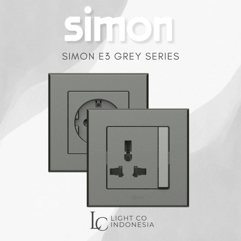 Jual [ LIGHTCO INDONESIA ] SAKLAR STOP KONTAK SIMON GREY E3 SERIES ...