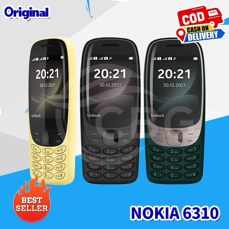Jual Nokia 6310 2021 NEW jadul DUAL SIM Bisa Bahasa Indonesia Garansi Toko | Shopee Indonesia