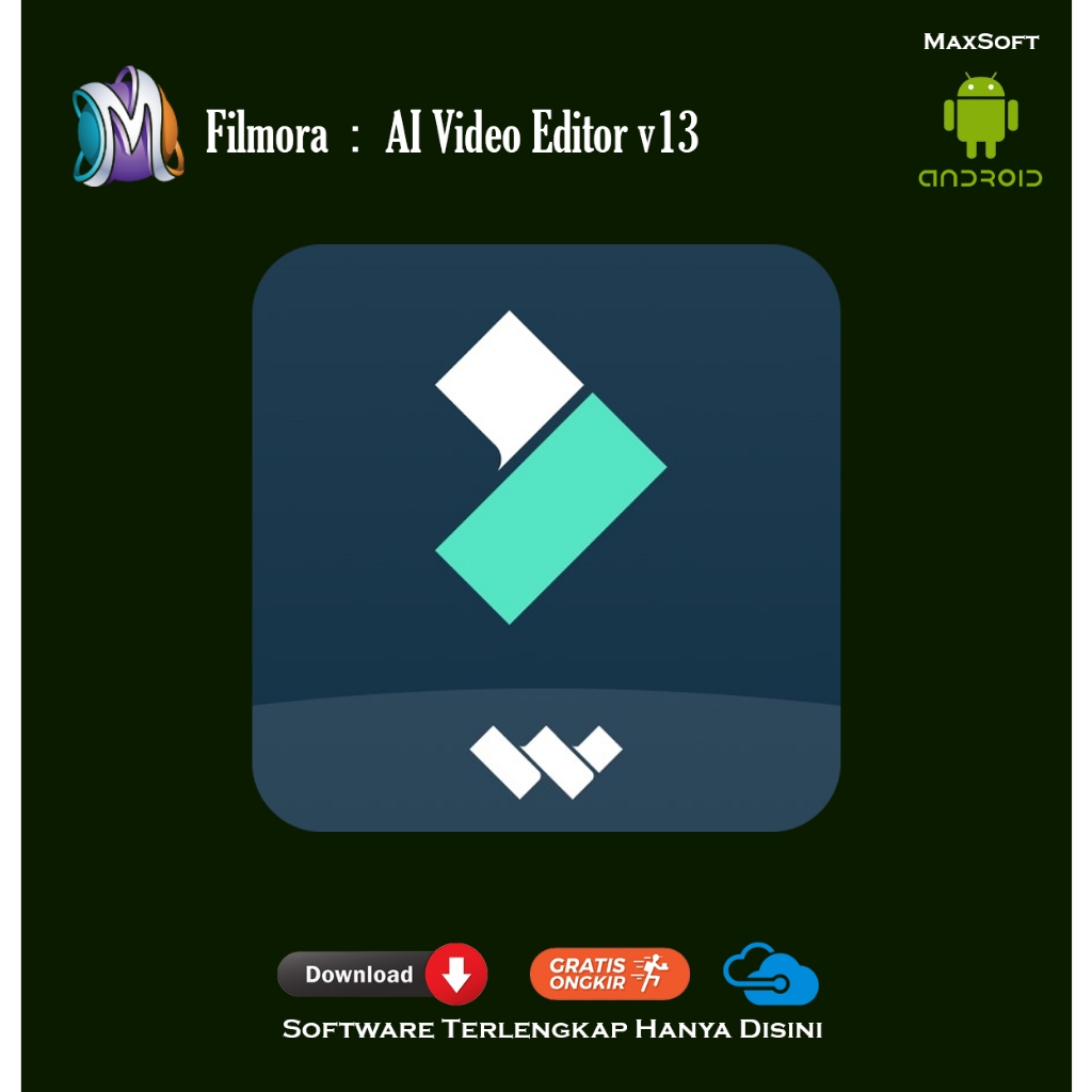 Jual Filmora：AI Video Editor 13 Premium Android Apps | Shopee Indonesia