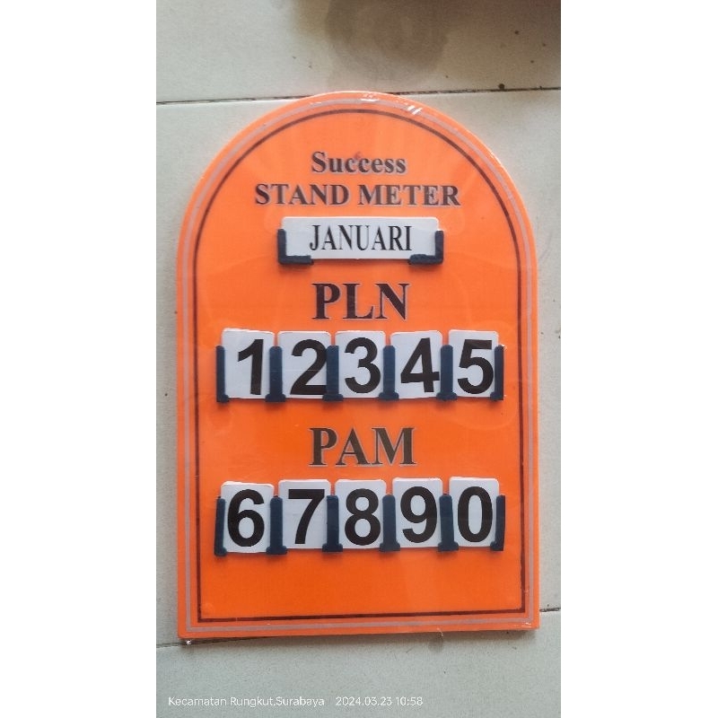 Jual Papan PLN Stan Meter dan PDAM bahan plastik harga murah kwalitas ...