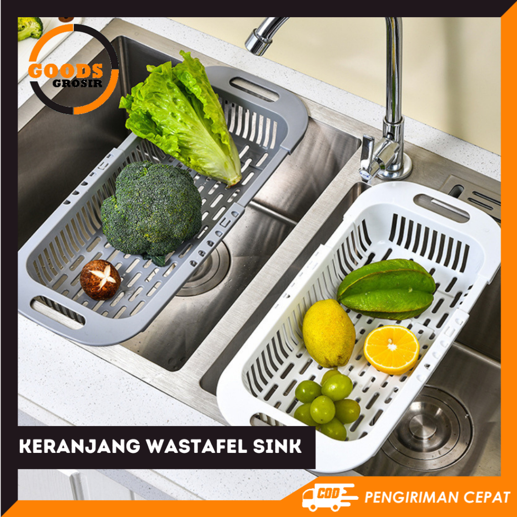 Jual GG - Keranjang Wastafel Sink | Saringan Pencuci Buah Satur Piring ...