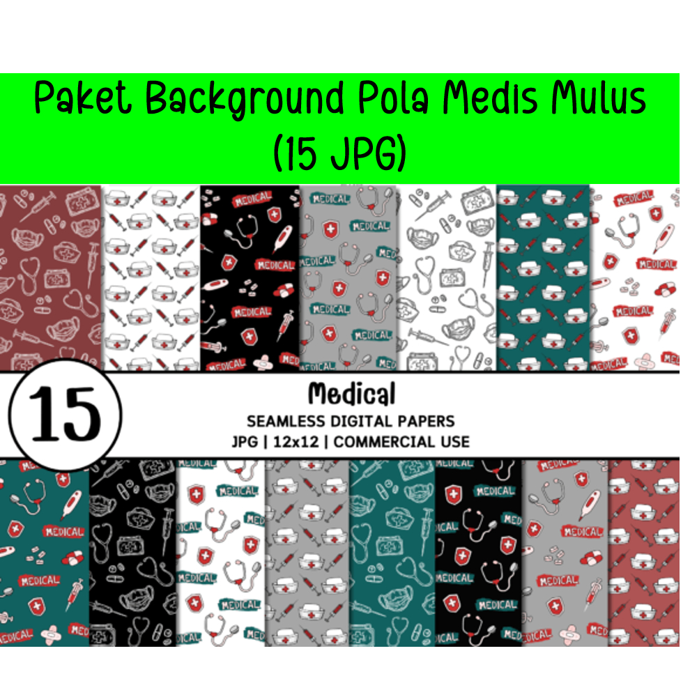 Jual Paket Background Pola Medis Mulus (15 JPG) | Shopee Indonesia