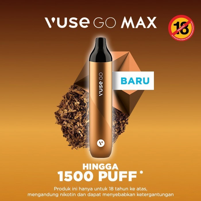 Jual VUSE GO MAX DISPOSABLE VAPE 1500 RASA CREAMY TOBACCO | Shopee ...