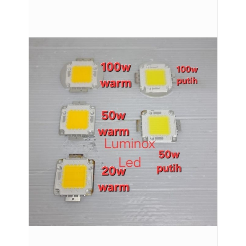 Jual mata led pju cobra cob 20w 50w 100watt / chip led sorot highbay ...