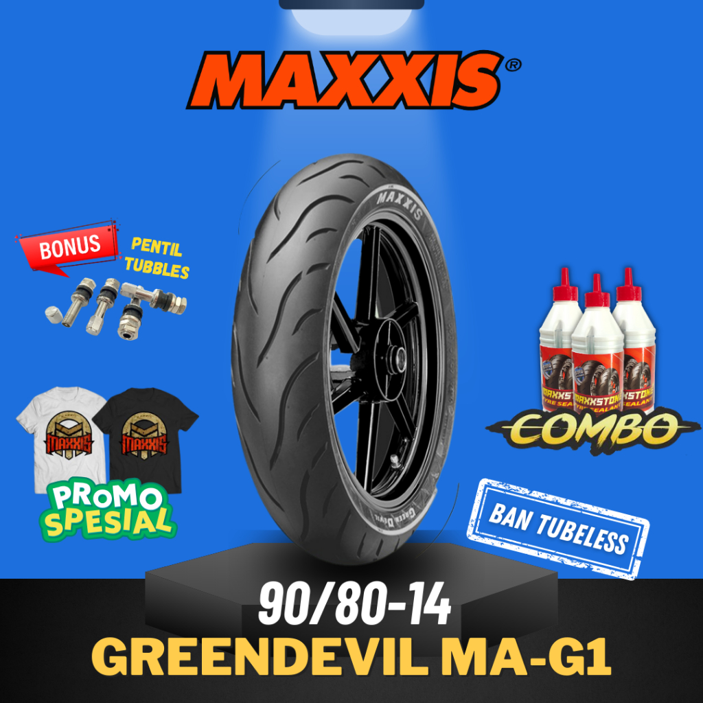 Jual [READY COD] MAXXIS GREEN DEVIL 90 - 80 - 14 / BAN MAXXIS 90/80-14 ...