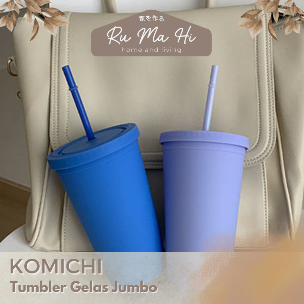 Jual RUMAHI -KOMICHI Bottle Straw Kopi Teh Warna Pastel Bottle Sedotan ...