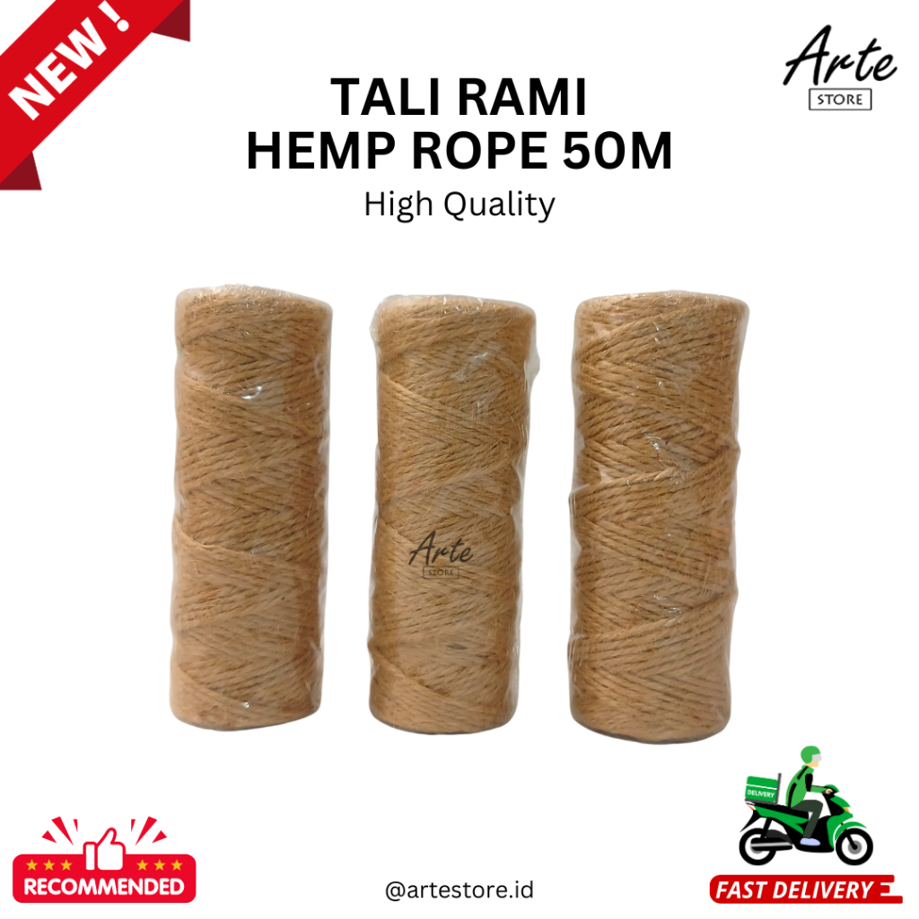 Jual Tali Rami - Tali Goni - Hemp Rope 50 M | Shopee Indonesia