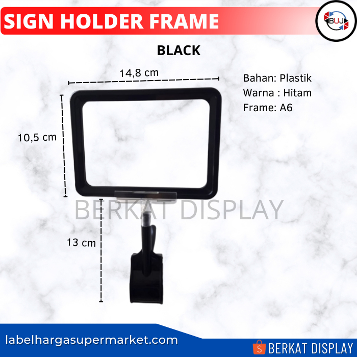 Jual FRAME DAN JEPITAN PROMOSI - STAND FRAME A6 - FRAME PROMOSI TOKO ...