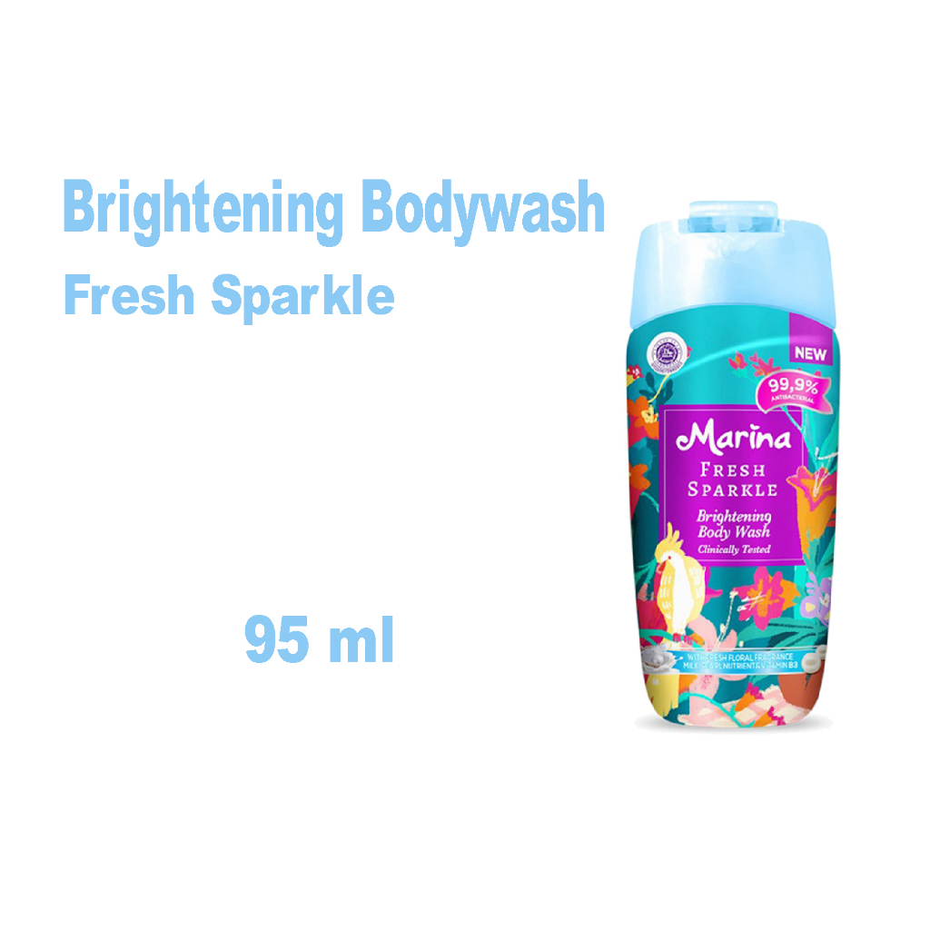 Jual MARINA Brightening Body Wash Botol 95ml - Sabun Cair | Shopee Indonesia