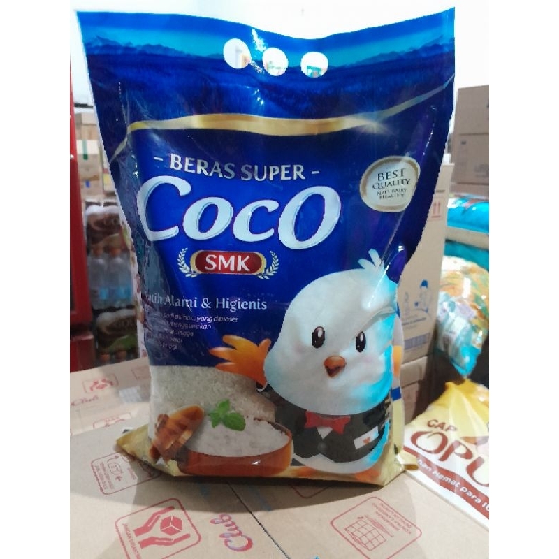 Jual Beras premium kemasan coco kereta romawi sintanola opung 3kg | Shopee Indonesia