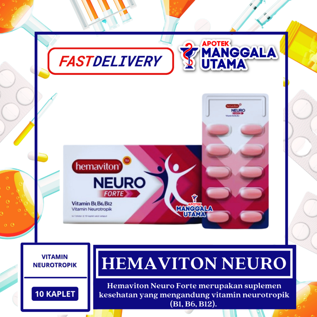 Jual HEMAVITON NEURO FORTE PER STRIP ISI 10 TABLET | Shopee Indonesia