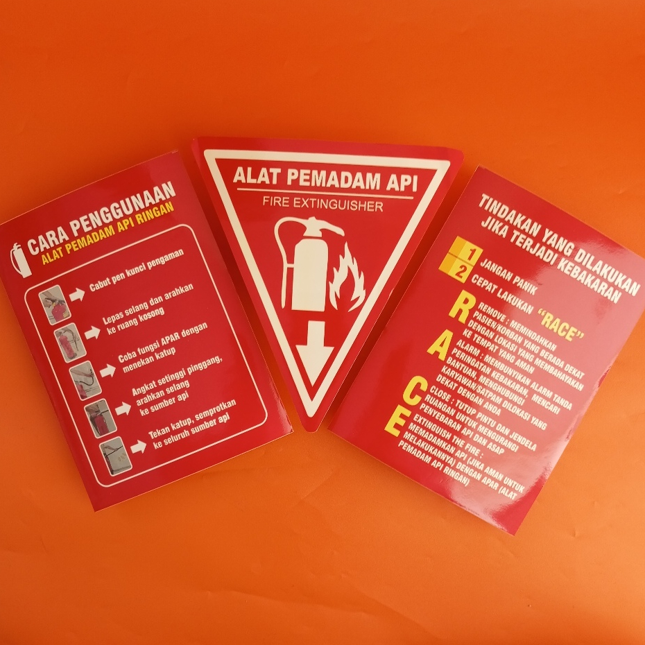 Jual Stiker Apar/ Stiker Cara Penggunaan Apar/ Stiker Race/ Stiker ...