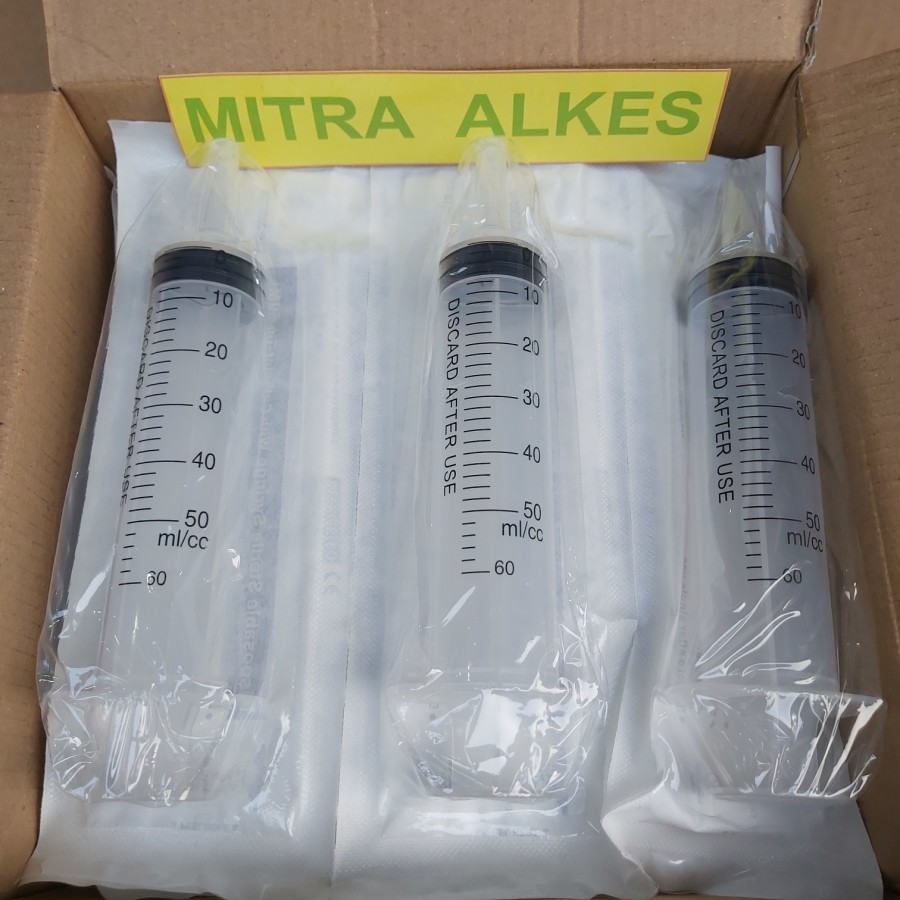 Jual Syringe 50 cc 50 ml Catheter Tip COSMO MED. Spuit 50cc 50ml Lobang ...