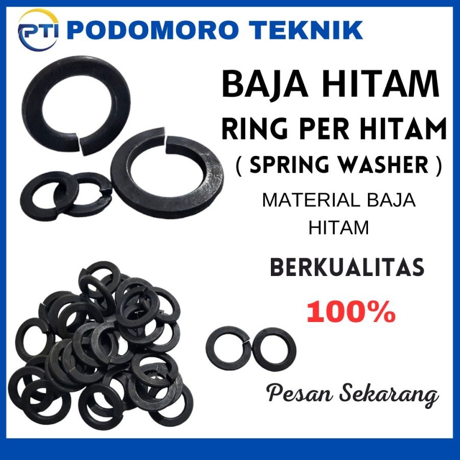 Jual Ring Per Hitam Baja M6 M8 M10 M12 M14 M16 M20 M22 Ring Per Hitam ...