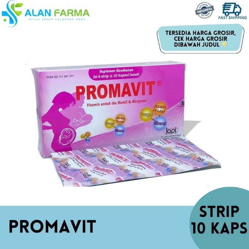 Jual Promavit Strip isi 10 Kapsul | Promavit Vitamin Ibu Hamil dan ...