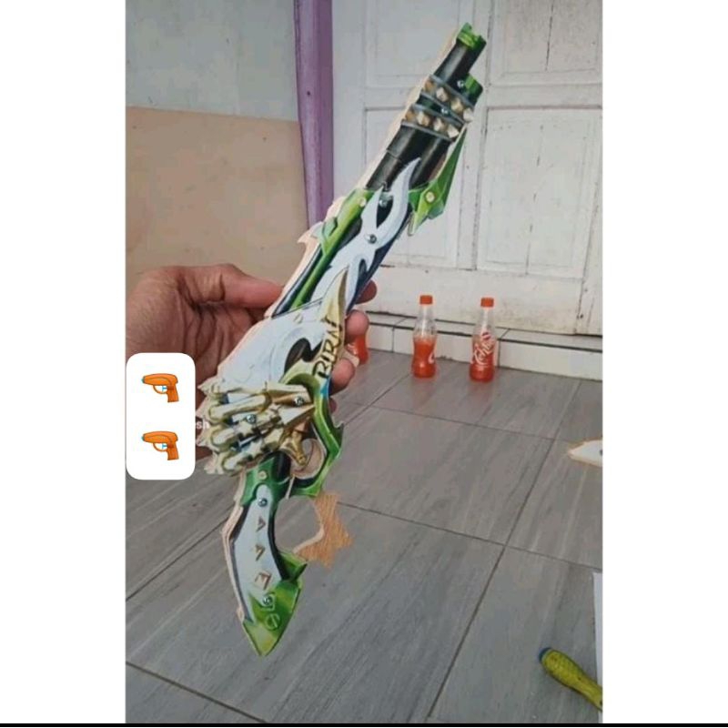 Jual Mainan Tembakan SG 2 Free Fire (OPM, Rapper, dll) 4 tembakan karet ...