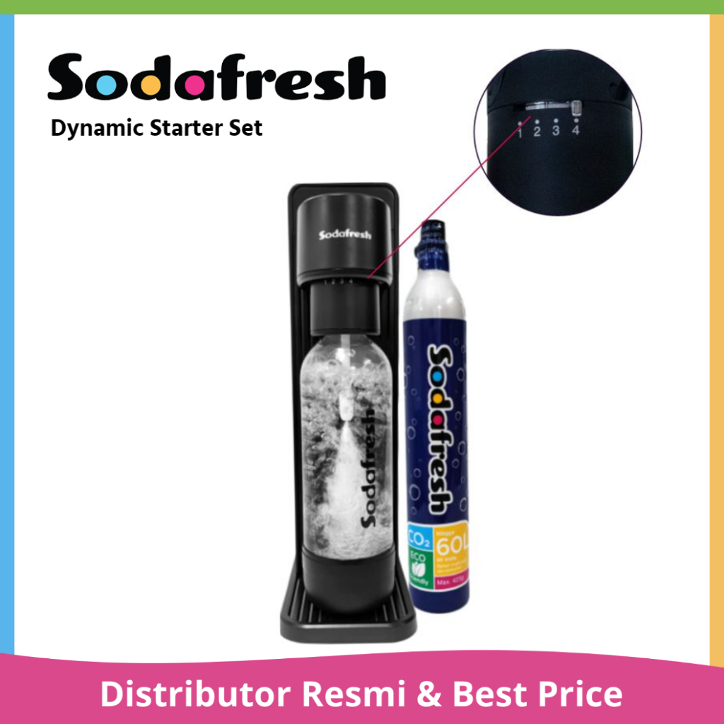 Jual Sodafresh Official - Soda Maker - Dynamic - Starter Set - Black ...