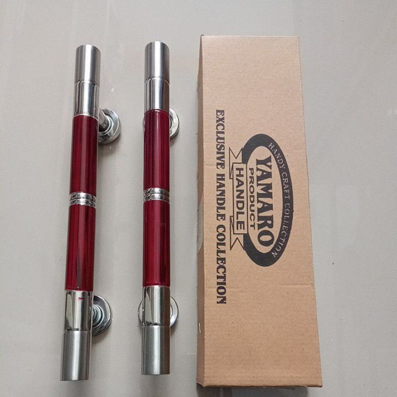 Jual Handle Pintu Bulat / Handle Kartel Bulat Merah Sedang | Shopee ...