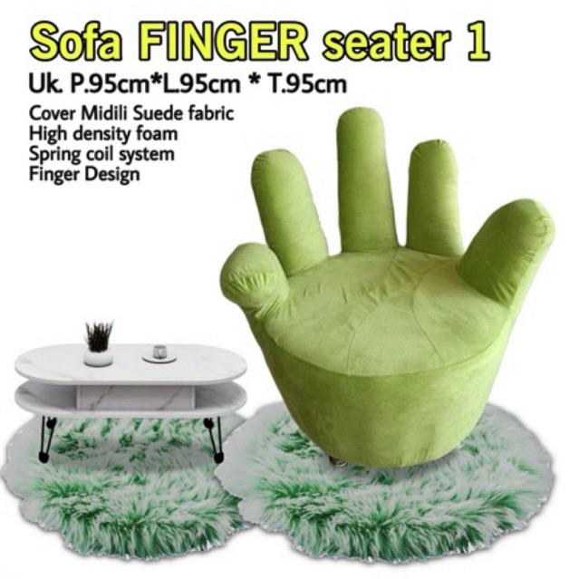 Jual Sofa Jari Finger Sovas Kursi Jari Sofa butik santai kursi unik ...